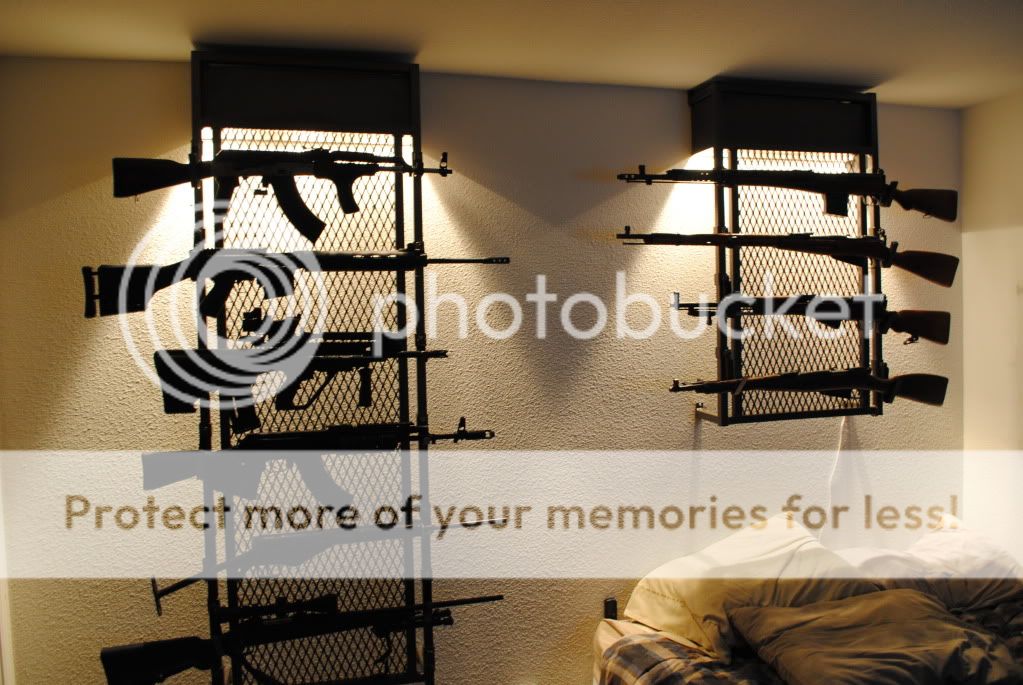 Awesome custom rifle gun rack!! - Calguns.net